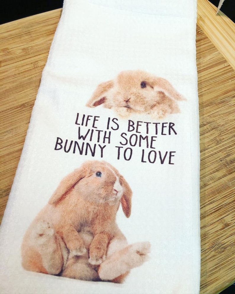 Bunny Lovers Towels Cute Bunny Math and Life is Better With Some Bunny ...