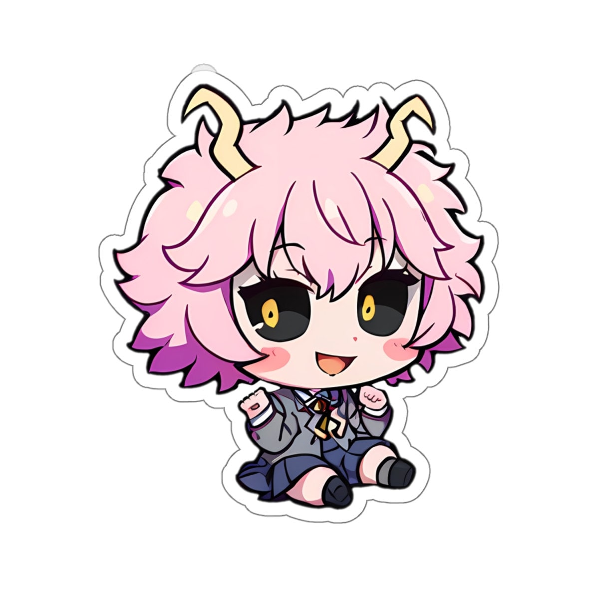 Cute Kawaii Mina Ashido Chibi Sticker - Etsy