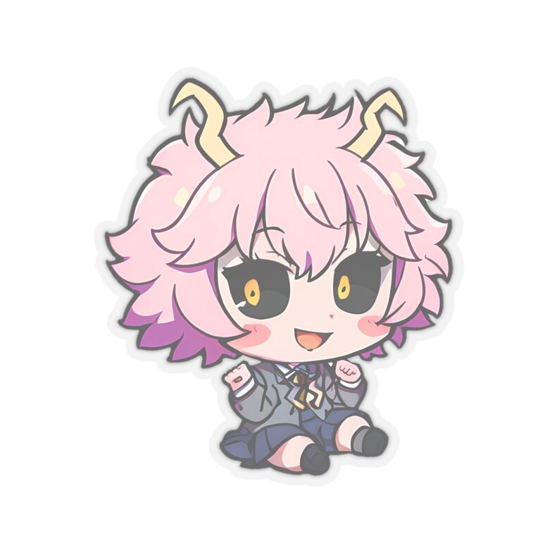 Cute Kawaii Mina Ashido Chibi Sticker - Etsy