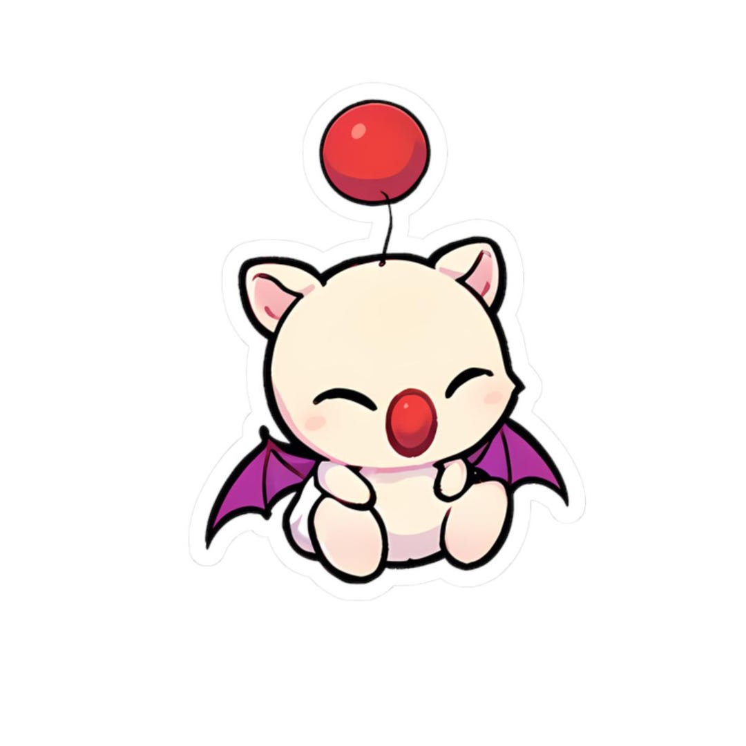 Cute Chibi Mog Final Fantasy Sticker, Moogle, FF6 - Etsy