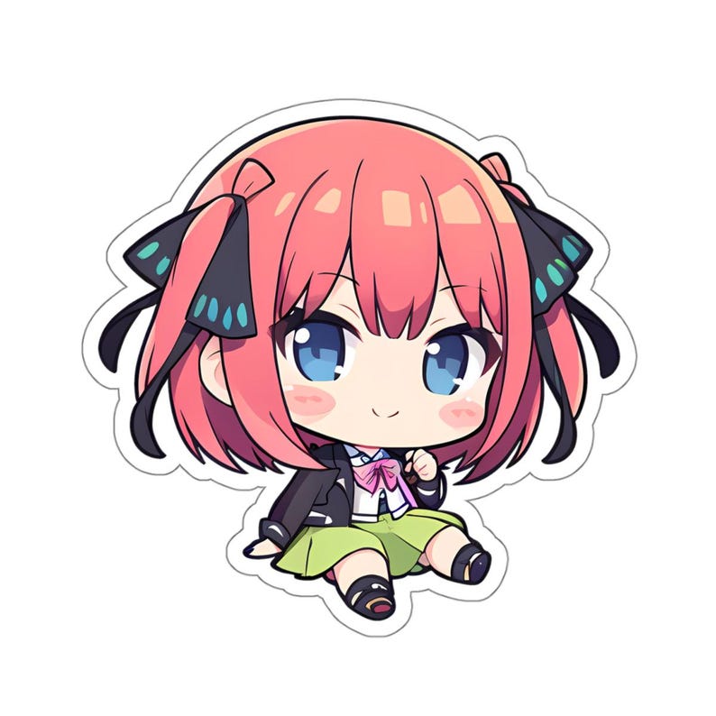 Nino Nakano Kawaii Cutie Chibi Sticker - Etsy