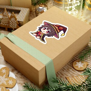Anime Chibi Megumin Kiss-cut Stickers, Kawaii Manga Decal for Laptop ...
