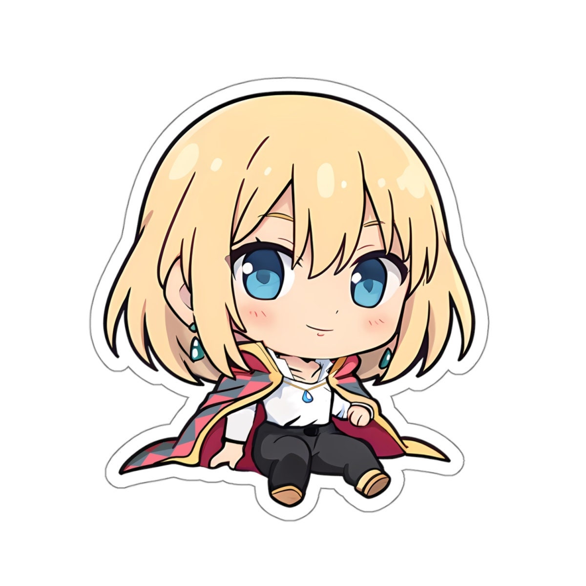 Cute Chibi Howl Sticker - Etsy