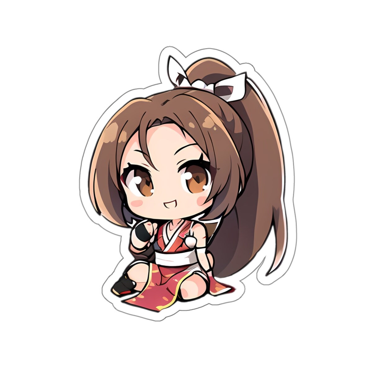 Kawaii Cutie Mai Shiranui Chibi Sticker - Etsy