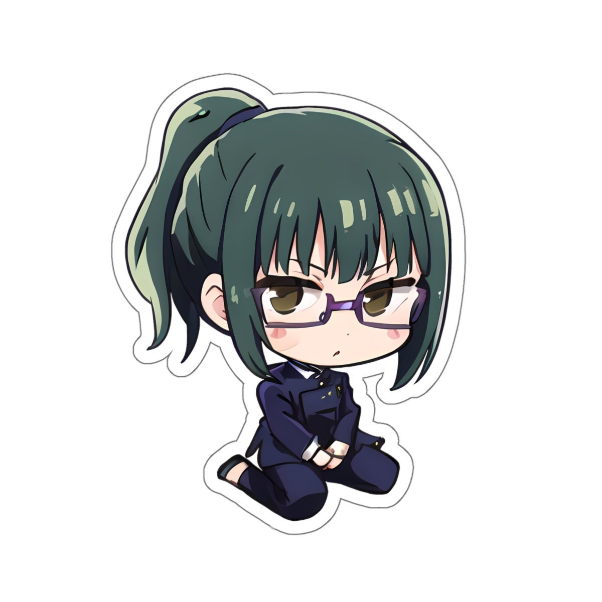 Cute Kawaii Chibi Maki Zenin Kiss-cut Stickers - Etsy