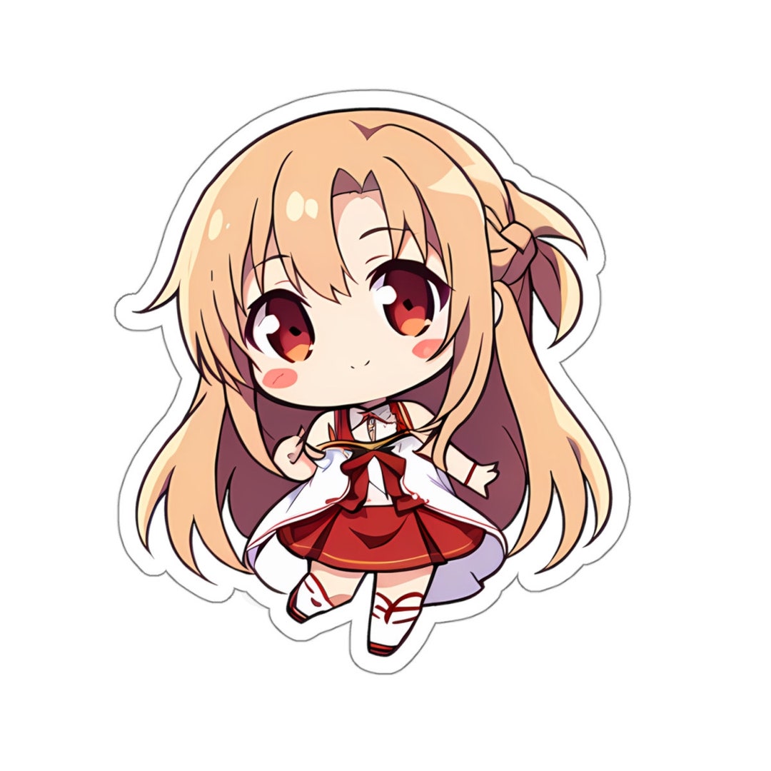 Cute Asuna Chibi Sticker - Etsy