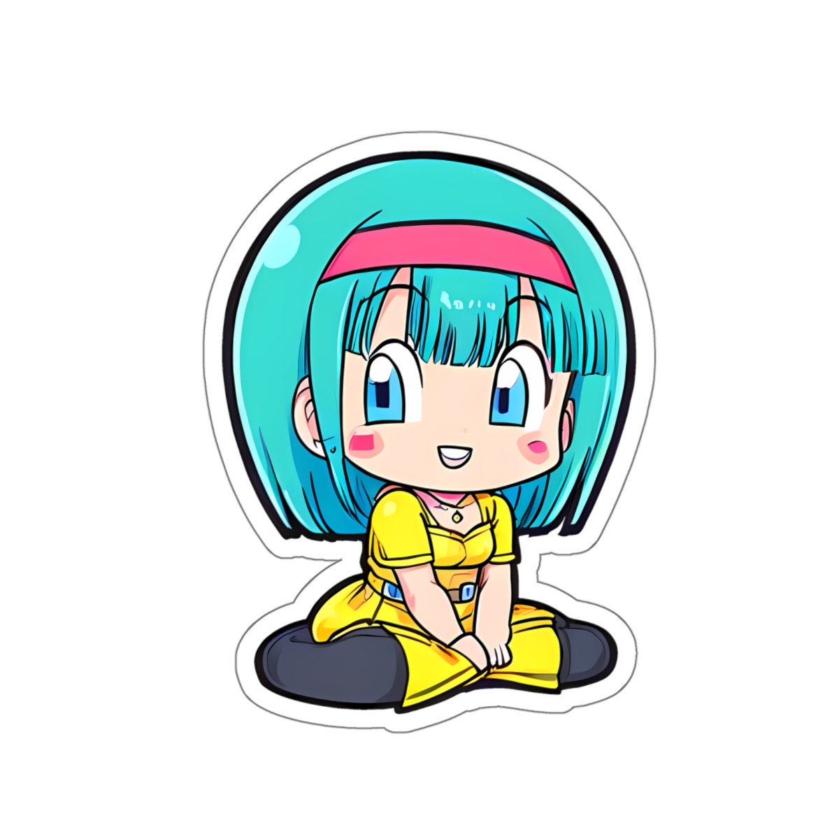 Bulma Kawaii Cutie Chibi Sticker - Etsy