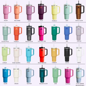 Personalized Birth Flower Stanley Cup With Name, Personalized Birth ...