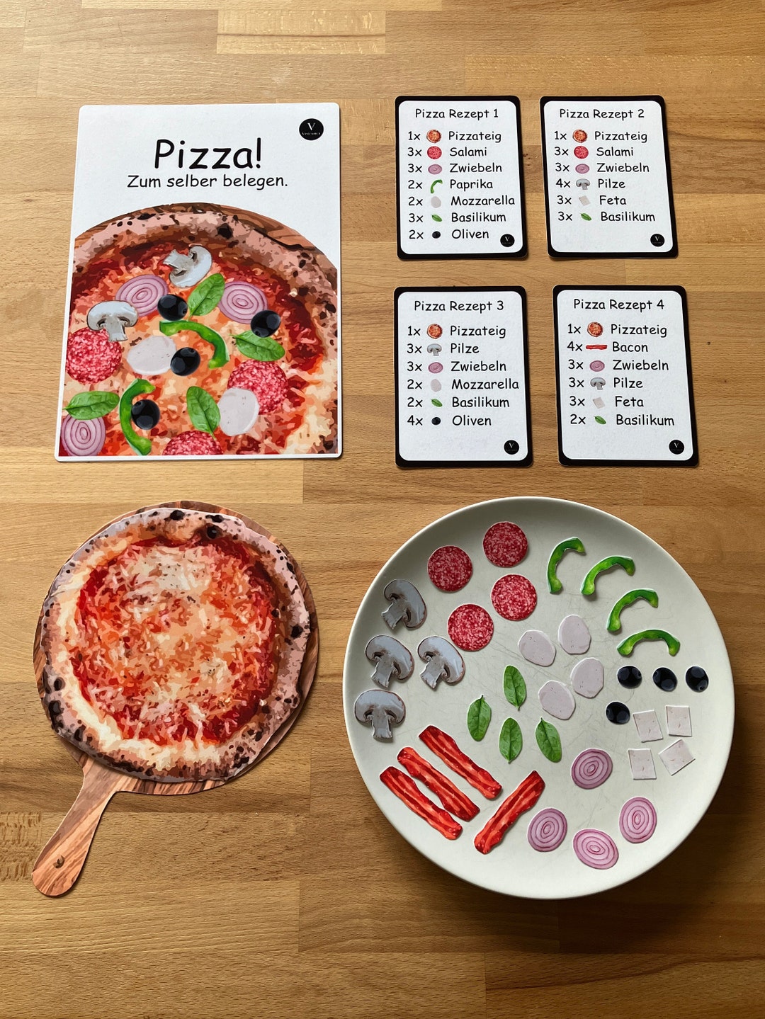 ENGLISH Version!,build Your Pizza, Preschool Template, Printable ...