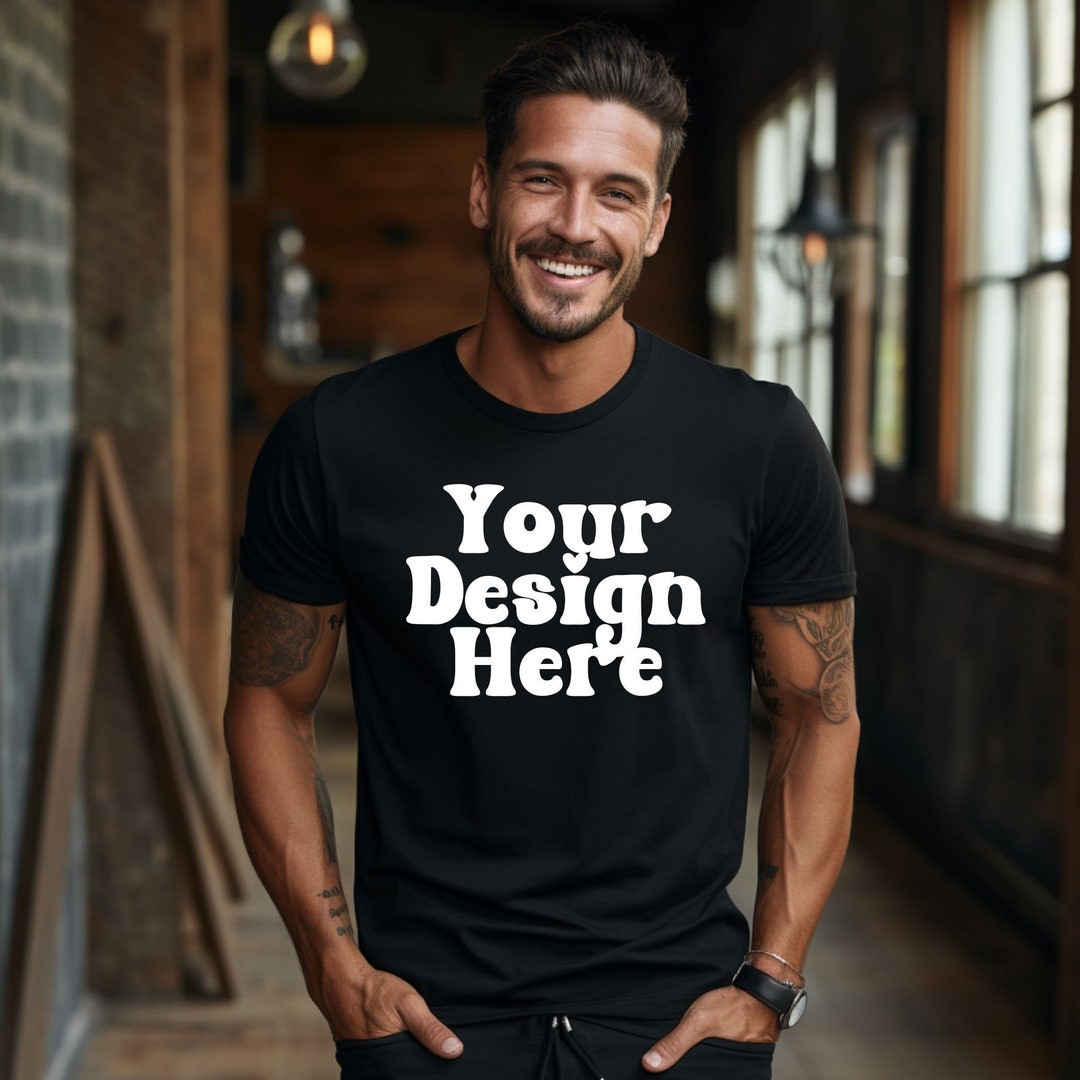 Bella Canvas 3001 Mockup, Bella Canvas Mockup, Mockup Bella and Canvas ...