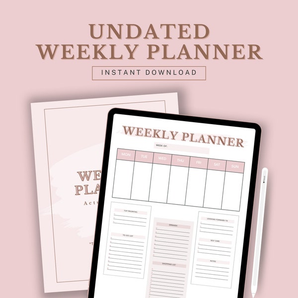 Weekly Planner - Etsy