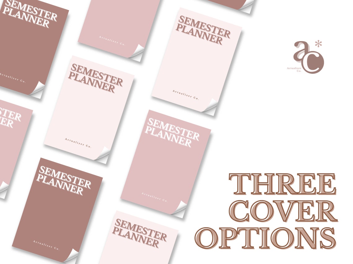 DIGITAL SEMESTER PLANNER Student Planner, College Agenda, College ...