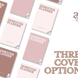 DIGITAL SEMESTER PLANNER | Student Planner, College Agenda, College ...