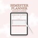 DIGITAL SEMESTER PLANNER | Student Planner, College Agenda, College ...