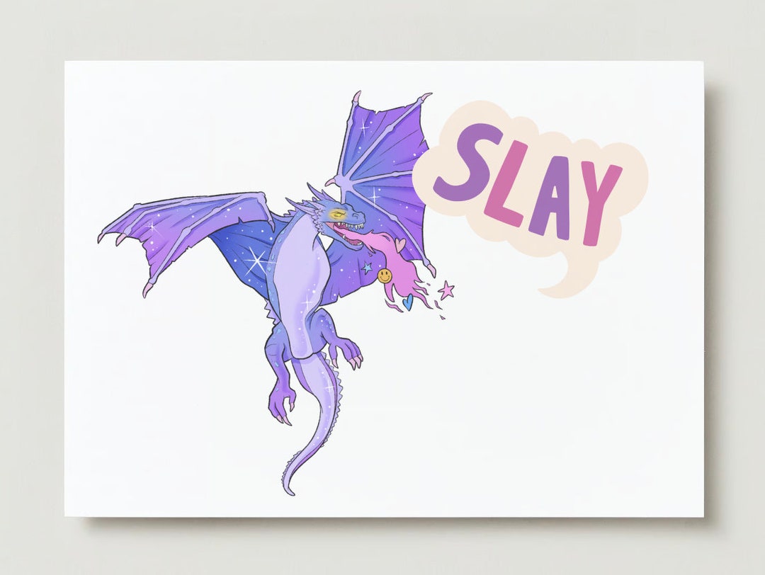 Congratulations Card, Dragon Slay - Etsy