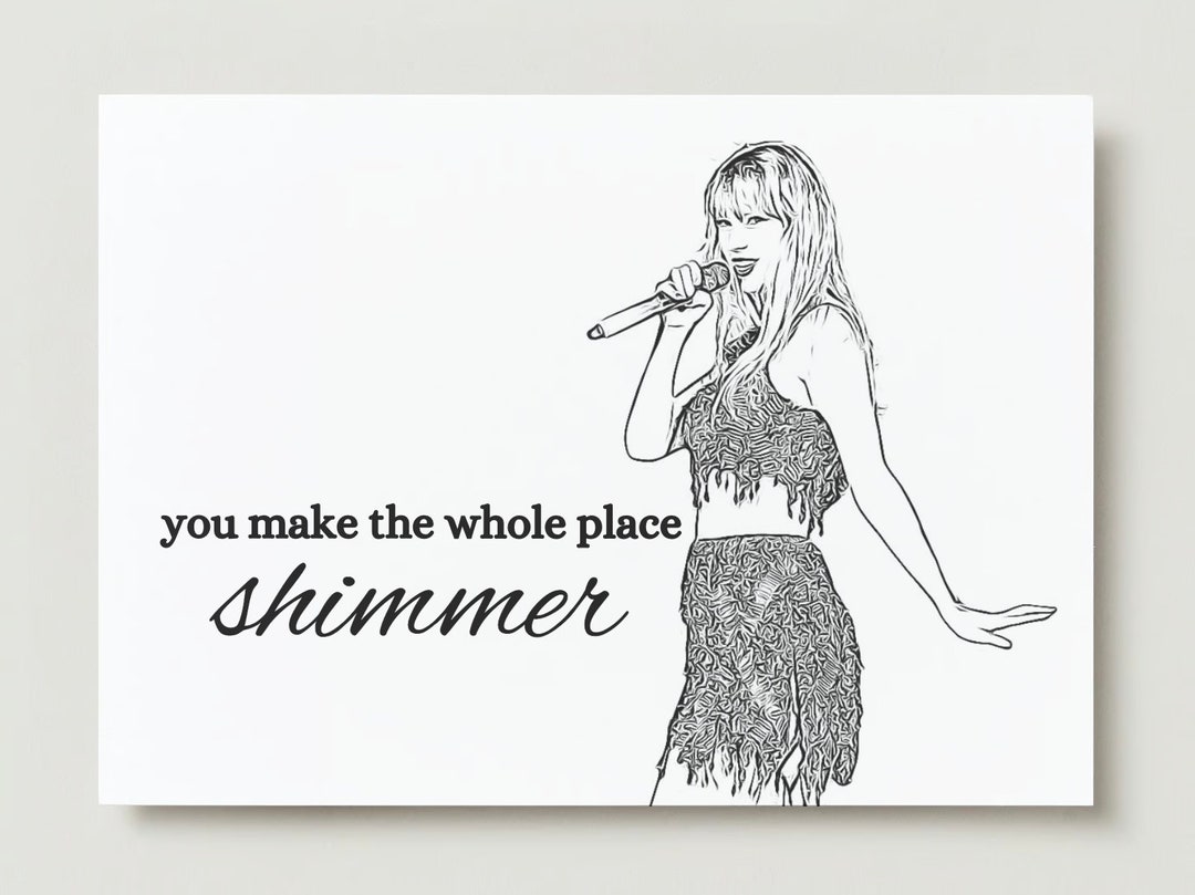 Swiftie Card Shimmer - Etsy