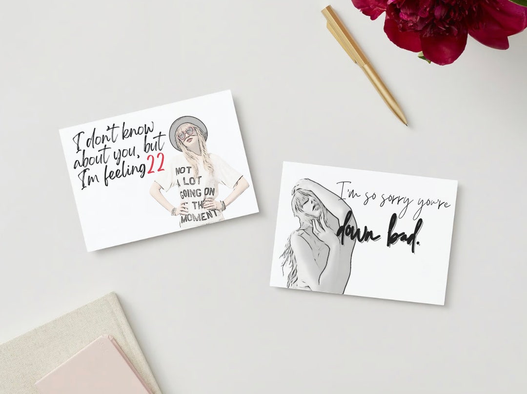 Taylor Swift Card Variety Pack 16 Cards - Etsy