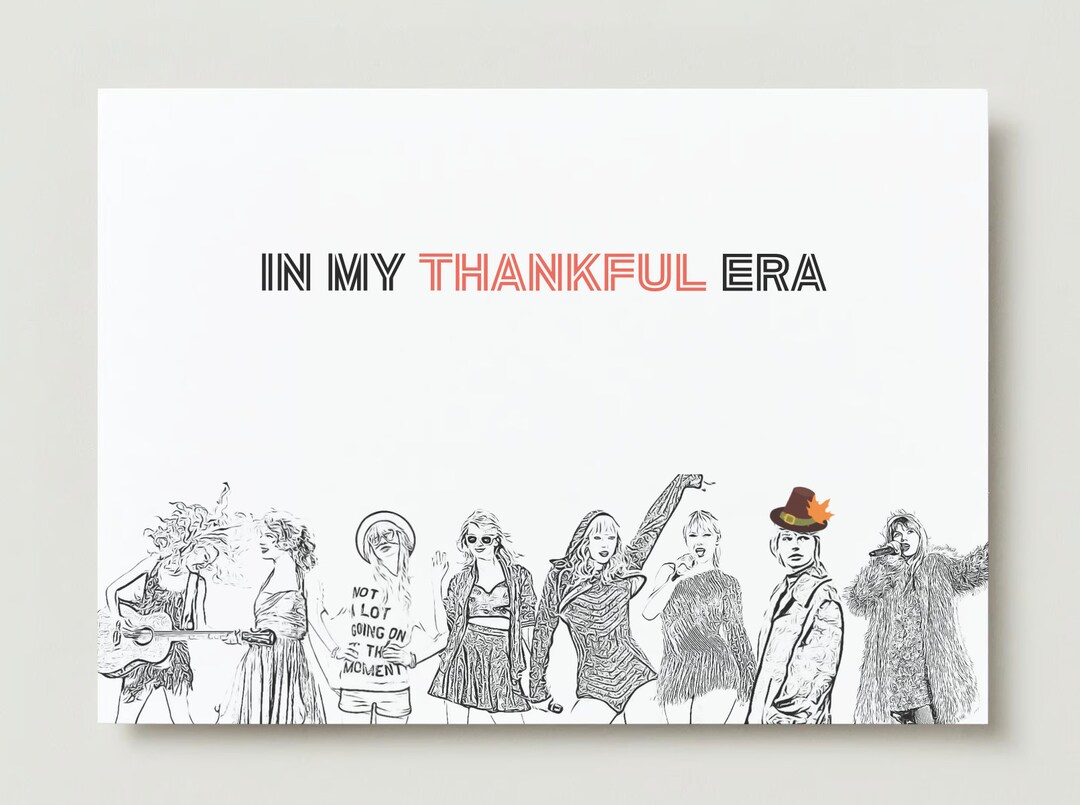 Taylor Swift Eras Lineup, Thankful Era, Thanksgiving Edition - Etsy