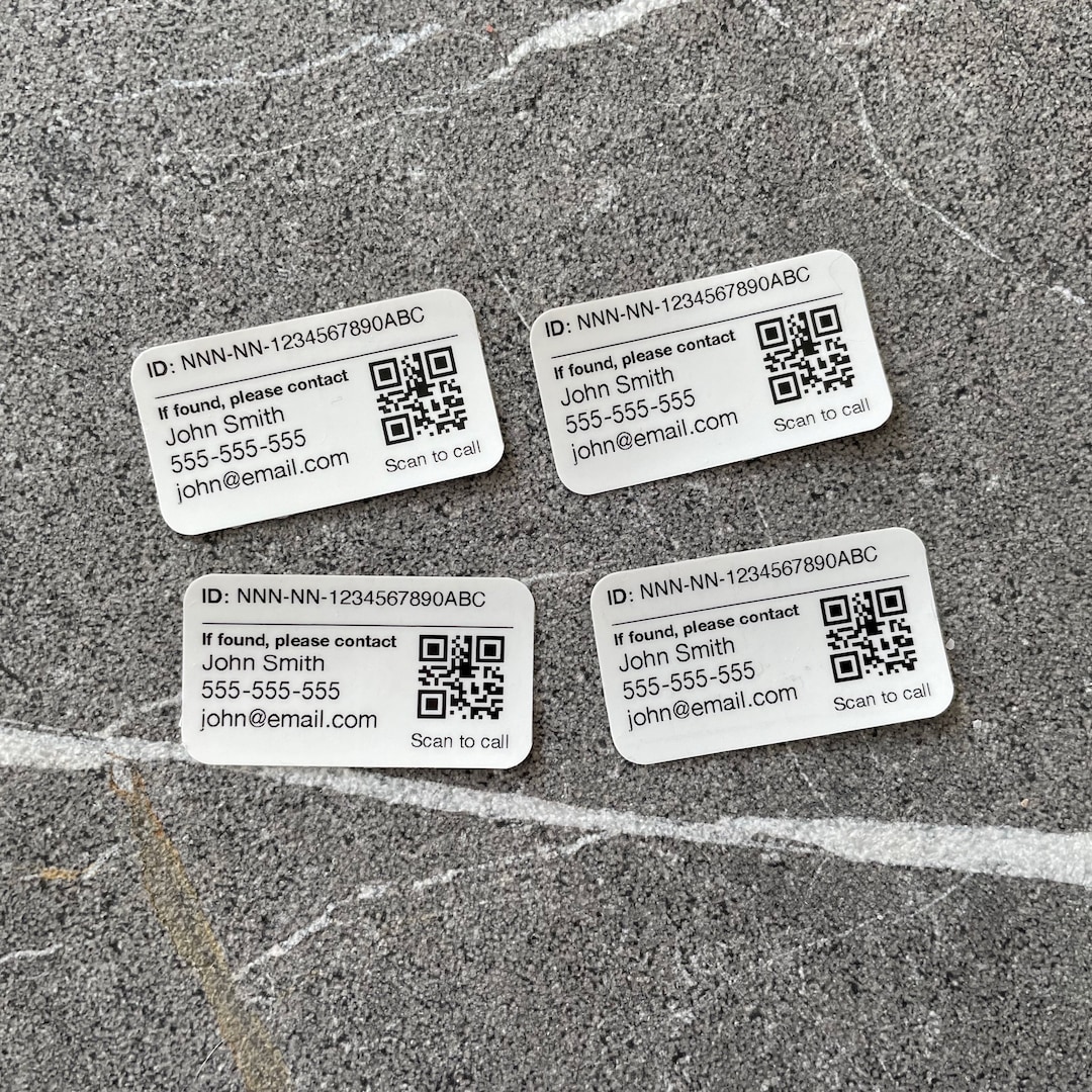 4x Custom Drone ID Decals - Weather-resistant FAA/CAA Registration ...