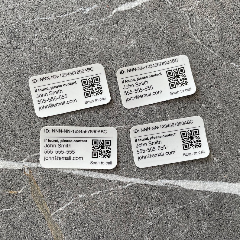 Drone ID Decals (set of 4 Stickers) - Weather-resistant FAA/CAA ...