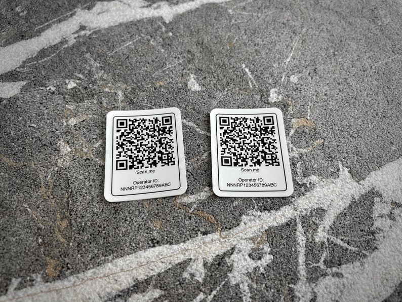 Custom Drone Operator ID Stickers/labels Weather-resistant FAA/CAA ...