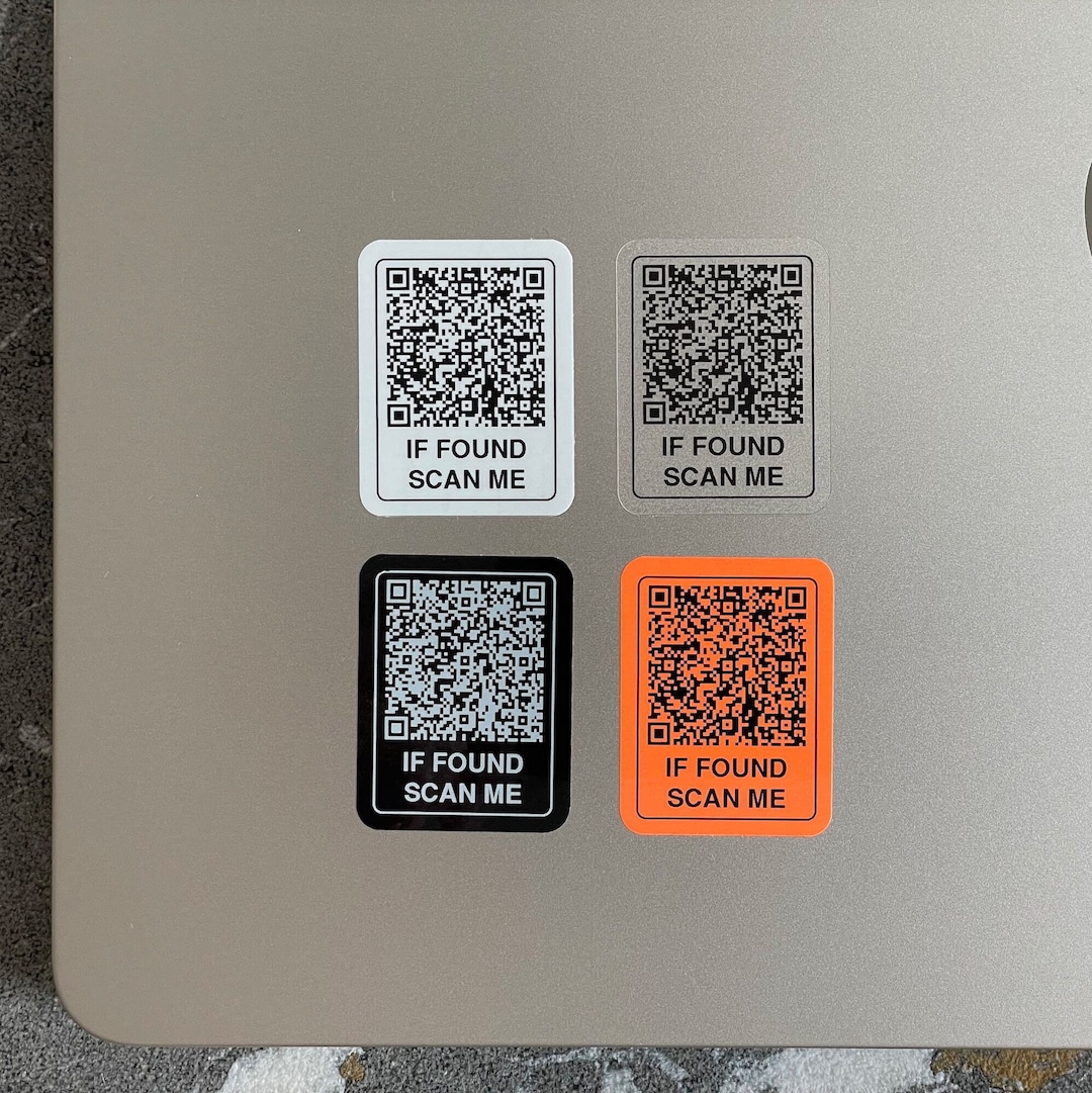 Lost-and-found QR Code Stickers | Custom With Your Contact Details ...
