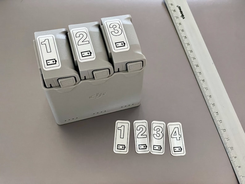 Drone Battery Numbering Stickers - Custom Battery Labels - Decals for ...