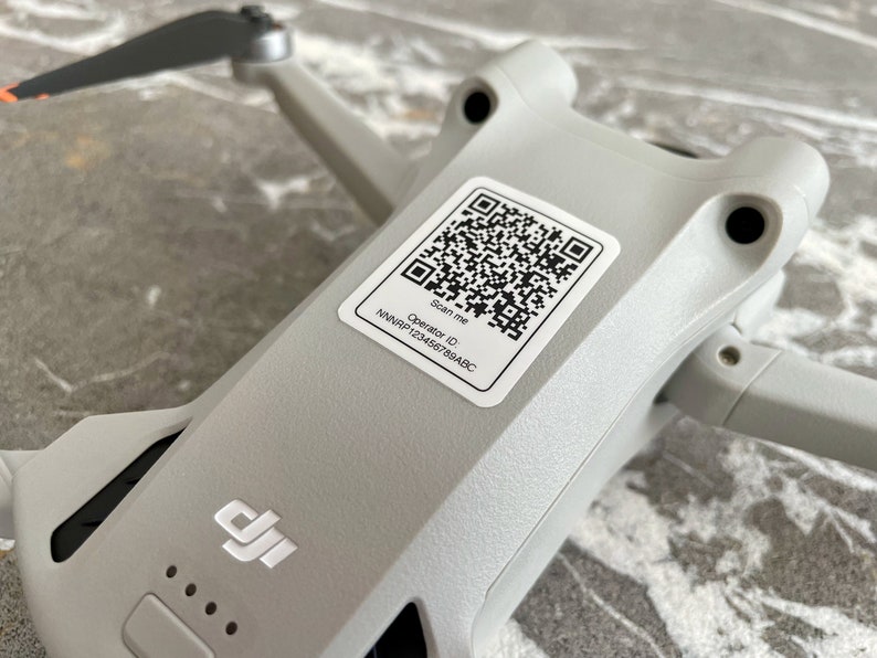 Custom Drone Operator ID Stickers/labels - Weather-resistant FAA/CAA ...