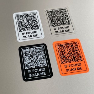 Custom QR Code Stickers: Waterproof, Durable, Personalized Contact Info ...
