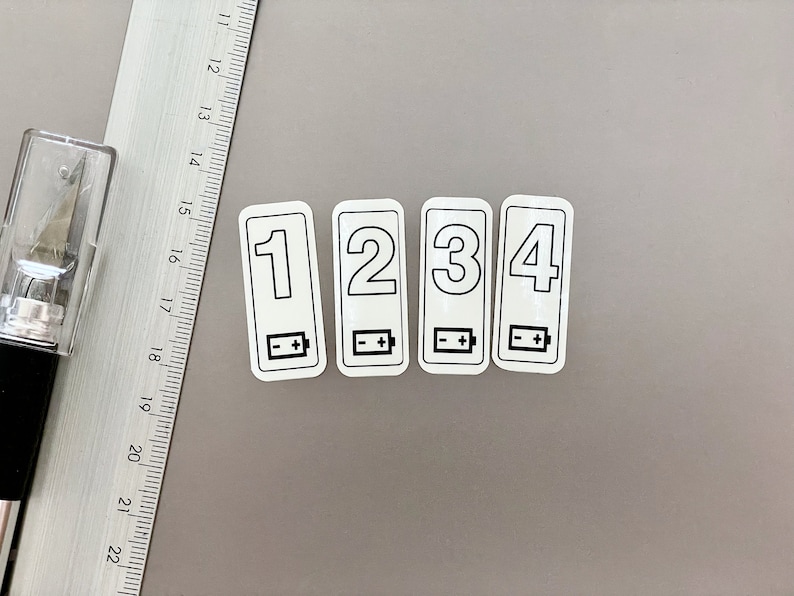 Drone Battery Numbering Stickers - Custom Battery Labels - Decals for ...
