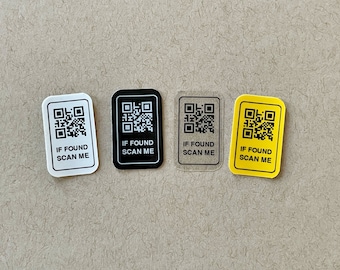 Lost-and-found QR Code Stickers Custom With Your Contact Details ...