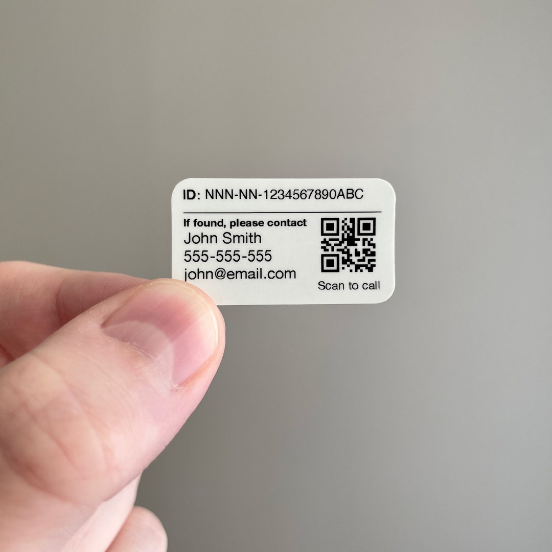 Drone ID Stickers With QR Code - 4-pack - Etsy