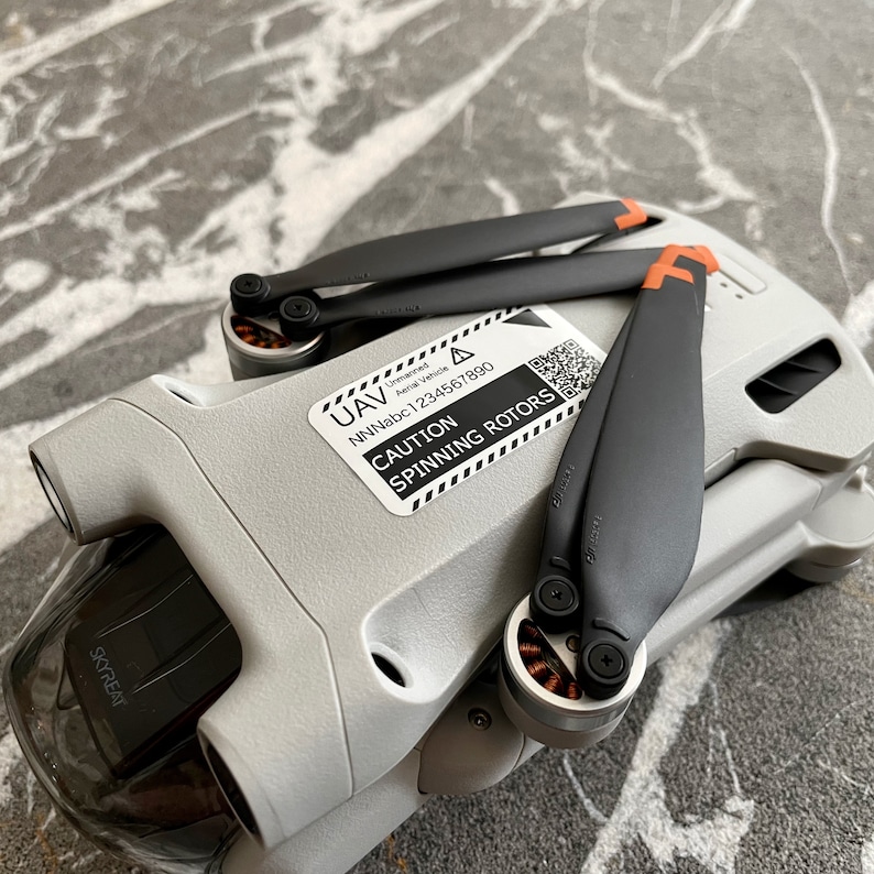 Durable Drone ID Stickers With FAA Registration Number or CAA Operator ...