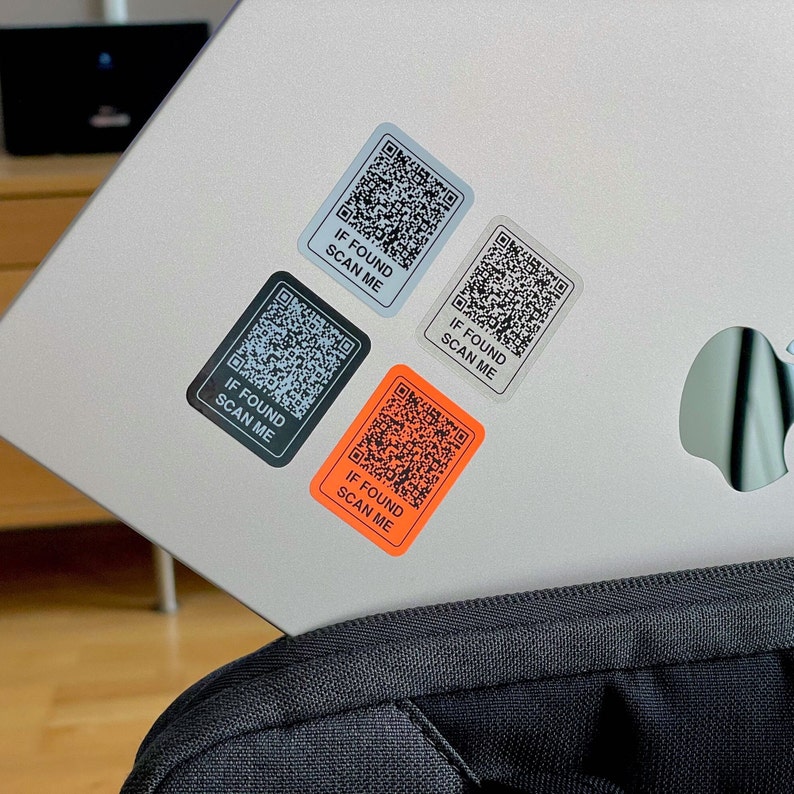 Lost-and-found QR Code Stickers Custom With Your Contact Details ...