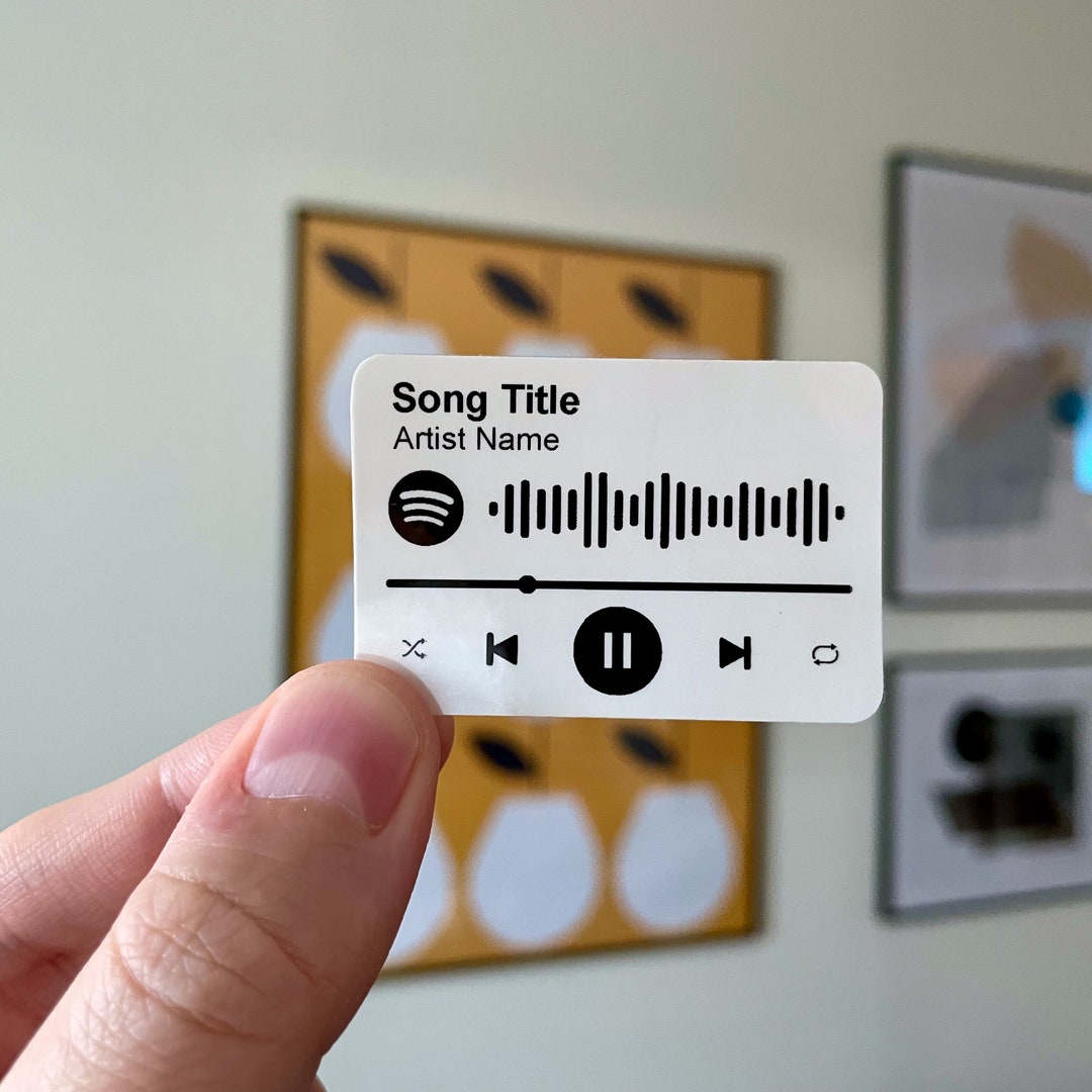 Spotify Code Stickers Scans With the Spotify App Custom - Etsy UK