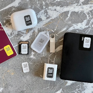 Mini Lost-and-found Stickers With Scan-to-call Feature | Durable ...