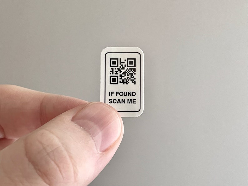 Mini Lost-and-found Stickers With Scan-to-call Feature | Durable ...