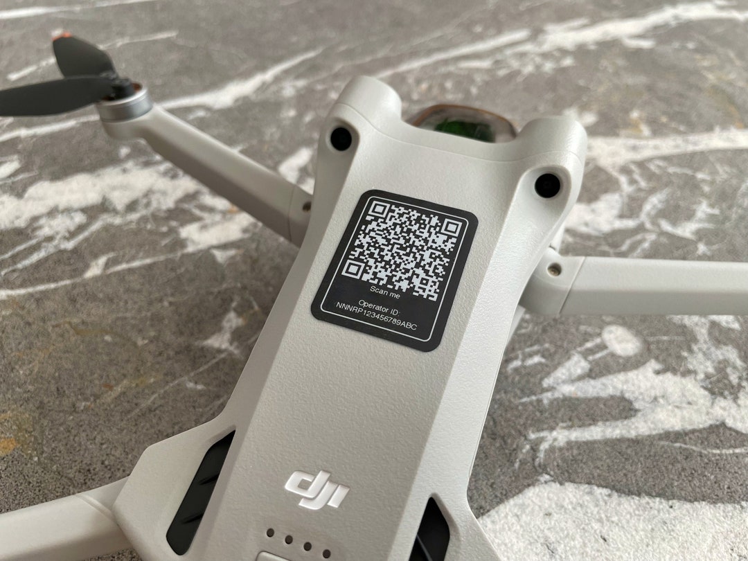 Custom Drone Operator ID Stickers/labels Weather-resistant - Etsy