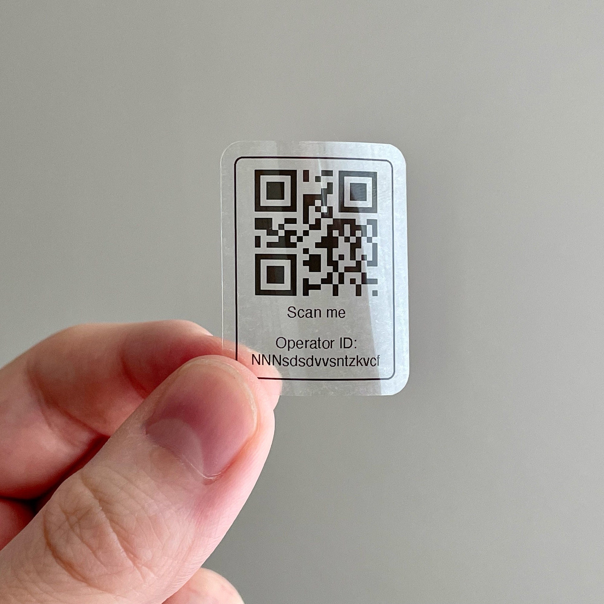 Clear Drone ID Sticker Set of 4x Labels | Custom Weather-resistant FAA ...