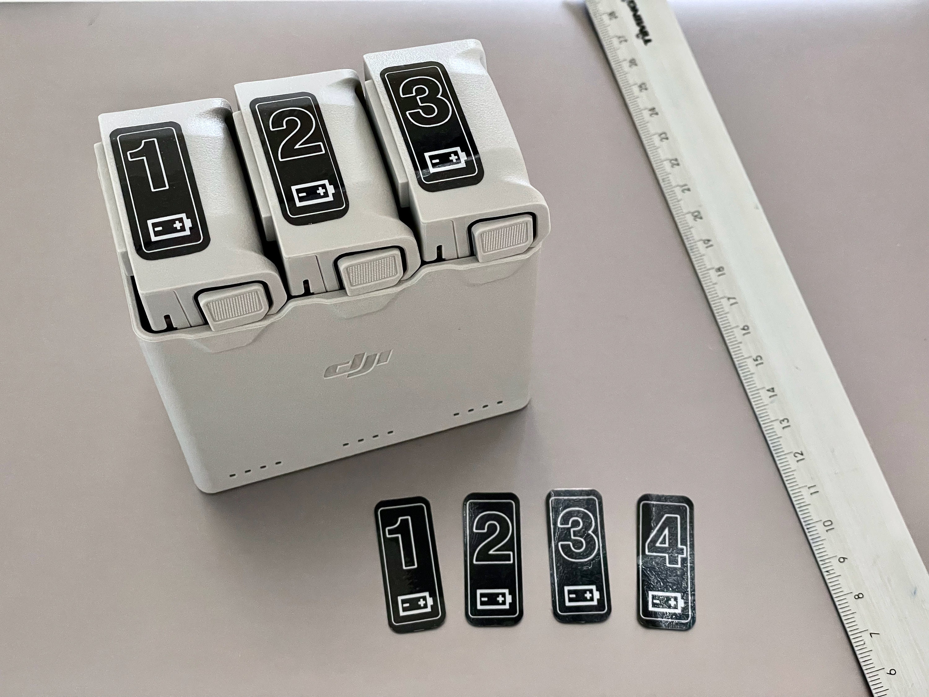Number Stickers for Batteries Custom Drone Battery Labels/decals set of ...