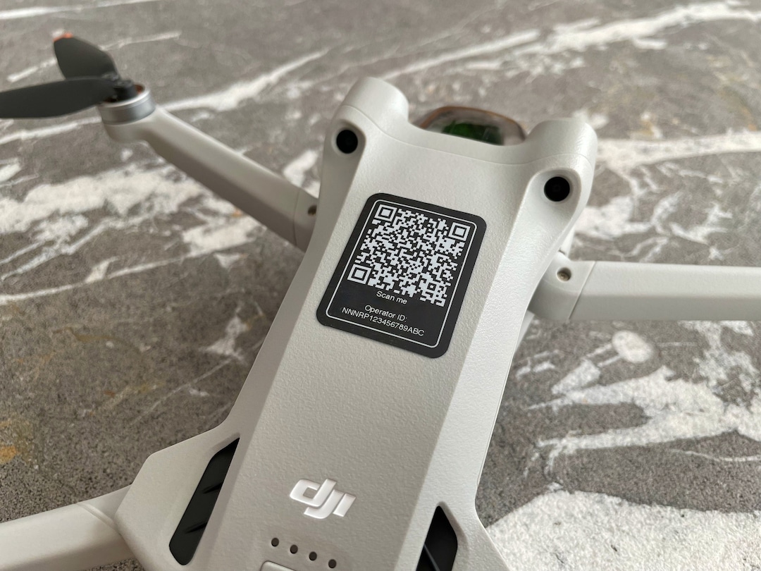 Drone ID Sticker Set With 4x Labels - Weather-resistant FAA/CAA ...