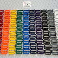 Slider Black Quick Slip Keeper Buckle -rectangle Adjustable Black ...