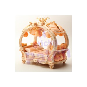 24 Peach Beds Digital Download, Commercial Use, 300 DPI, PNG ...