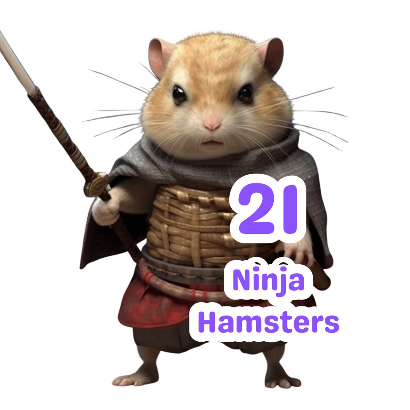 Ninja Hamsters Clipart - Etsy