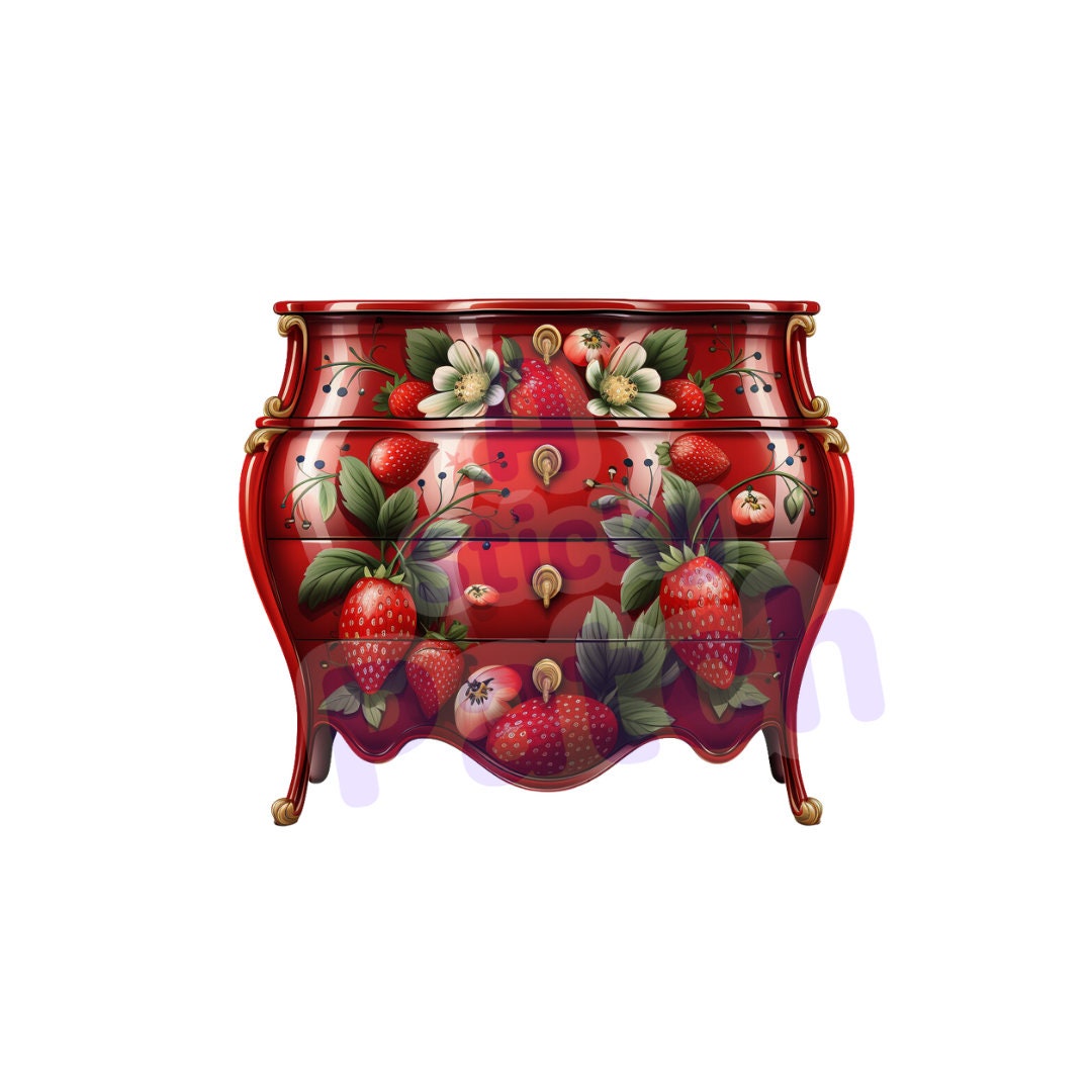 18 Strawberry Dressers Digital Download Commercial Use 300 - Etsy