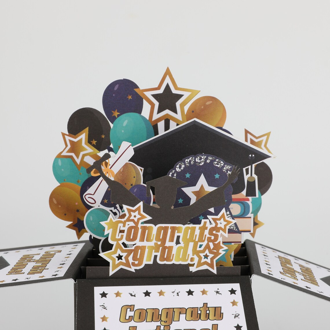 3D Graduation Card for Graduation Card for Him Graduation Card for Her ...