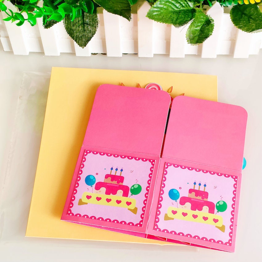 3D Balloons Card for Birthday Card for Mothers Day Card for Valentines ...