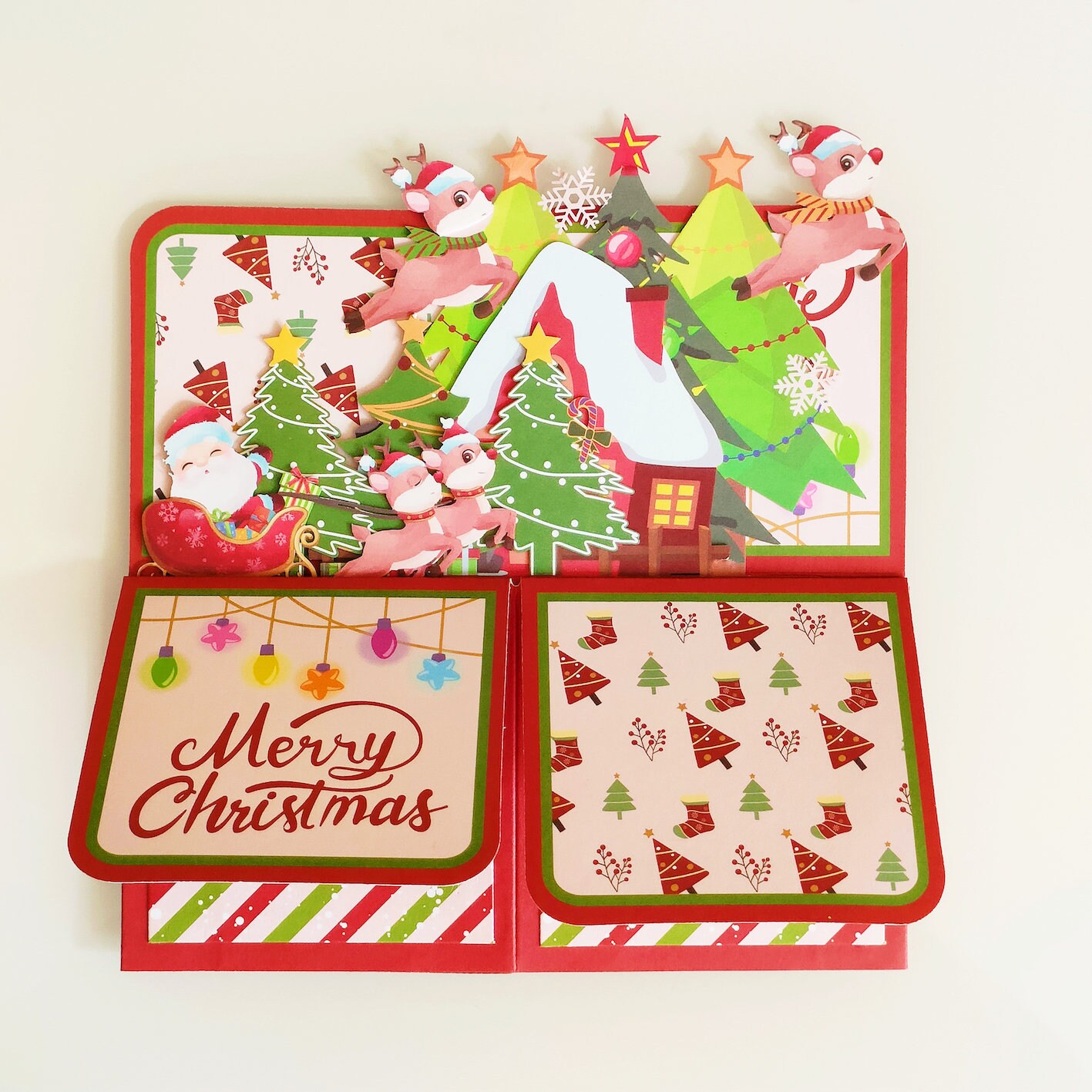 3D Christmas Card 3D Christmas Pop up Card 3D Card for Christmas 3D ...