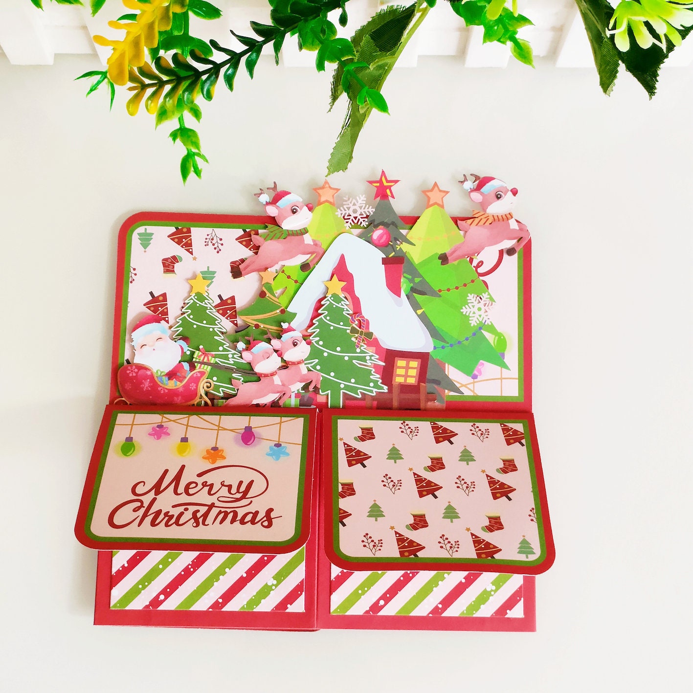 3D Christmas Card 3D Christmas Pop up Card 3D Card for Christmas 3D ...