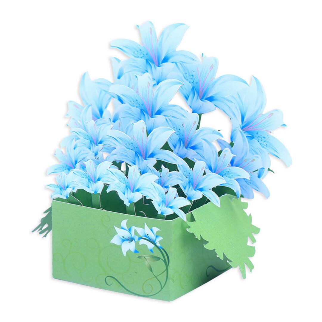 3D Lily Card for Birthday Card for Mothers Day Card for Valentines Day ...